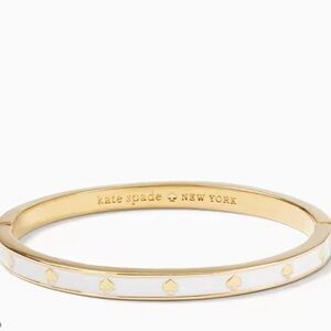 kate spade | Jewelry | Kate Spade Spot The Spade Enamel Hinged Bangle ...